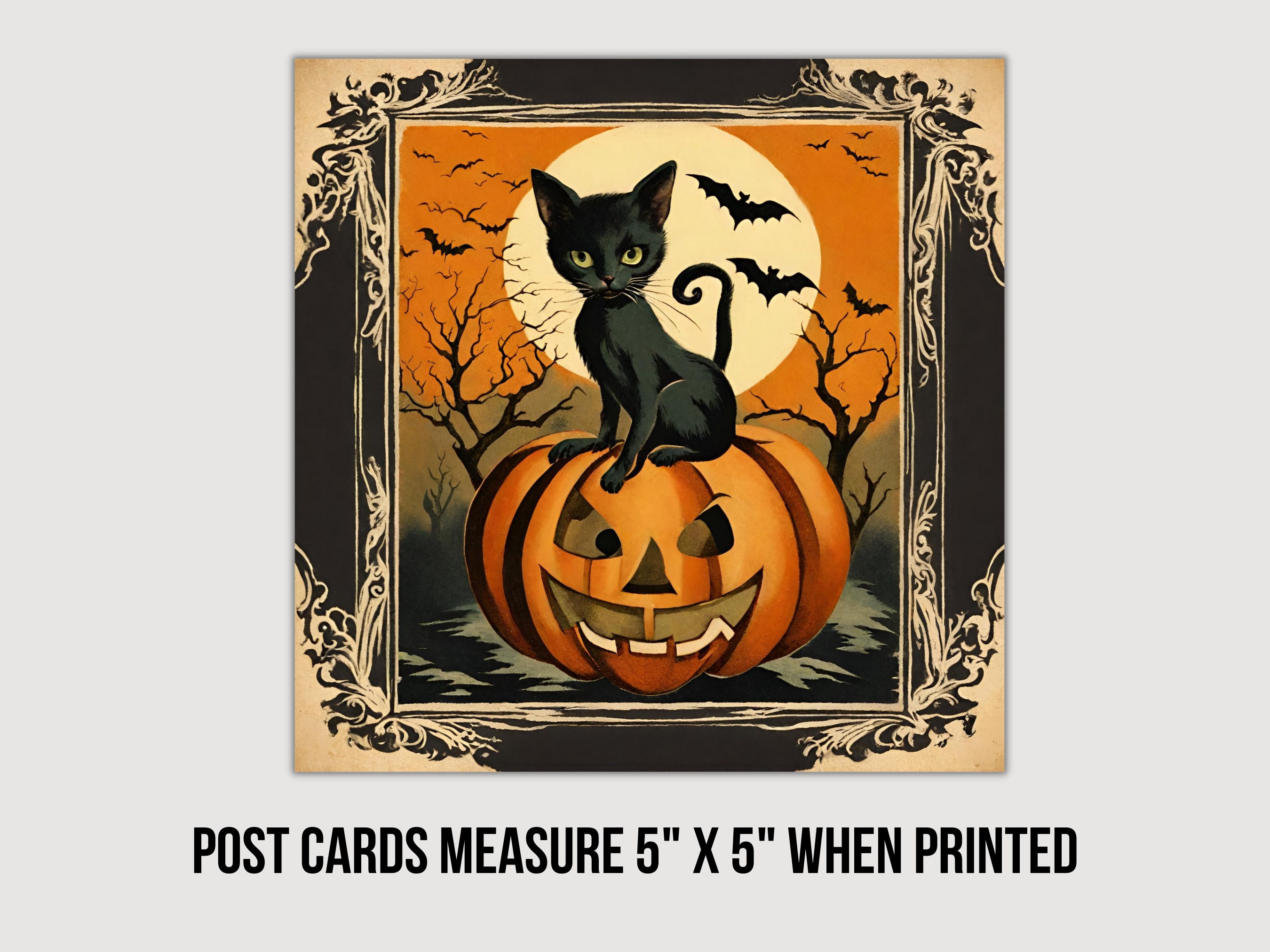 Printable Bundle of Creepy Cute Vintage Halloween Postcards - Etsy