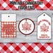 Printable Canada Day Favor Tags Canada Day Cupcake Toppers Rustic ...