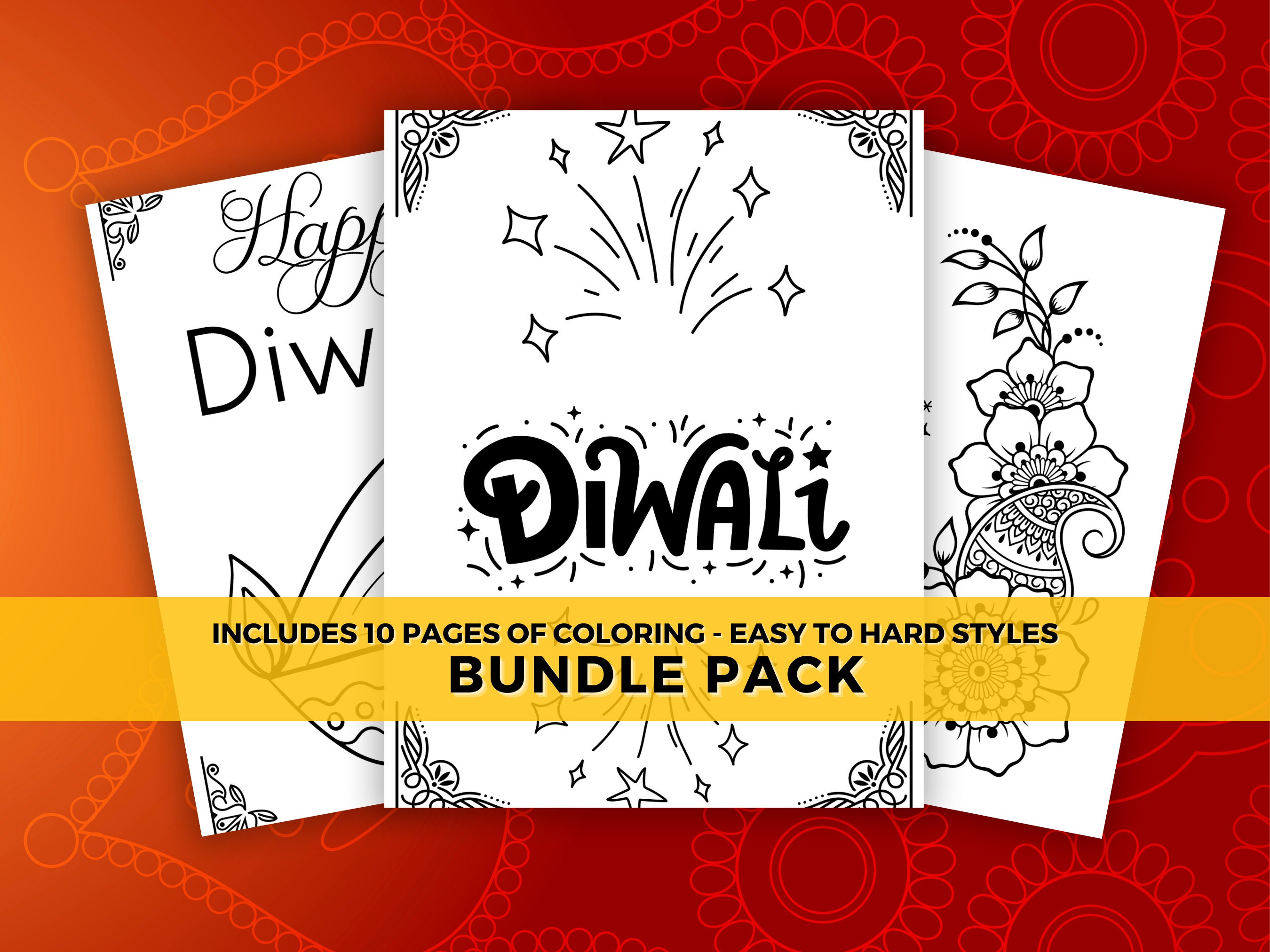 Printable Happy Diwali Activity Sheets Kids Coloring Pages Diya Rangoli ...