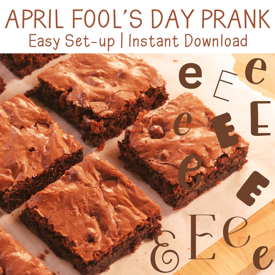 Kid-friendly April Fool's Day Joke Turn Brownies Into - Etsy
