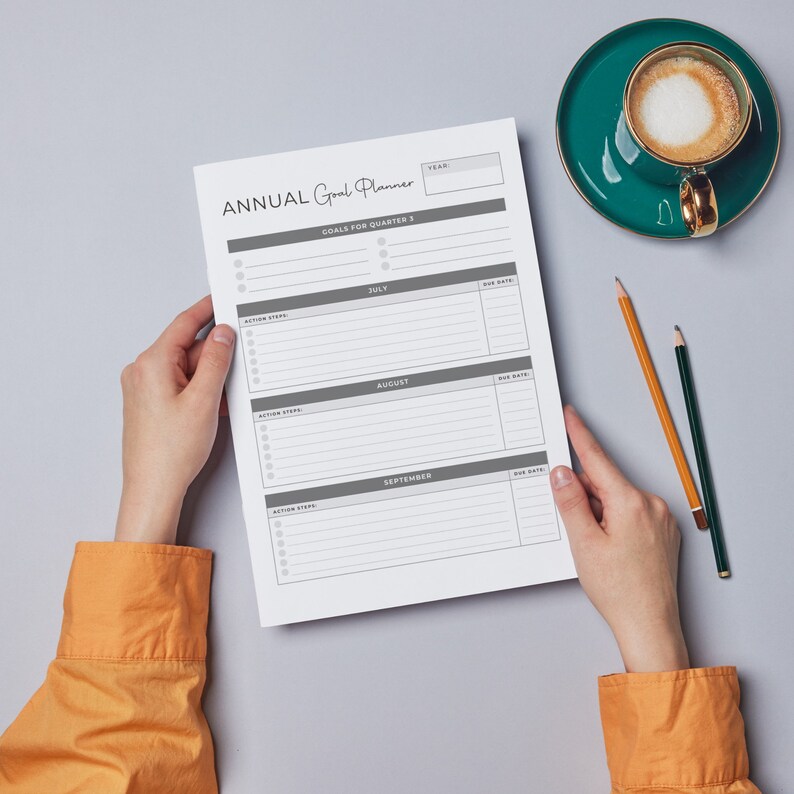 Yearly Goal Planner Goal Setting Workbook Goal Worksheet Guide Monthly ... Yearly Goal Planner Goal Setting Workbook Goal Worksheet Guide Monthly ...