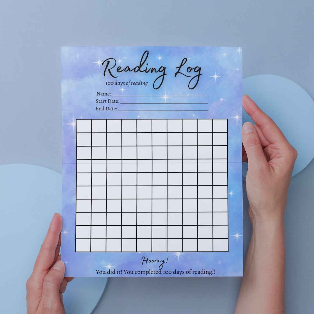 Kids Reading Log | 100 Days of Reading Tracking Sheet | Summer Reading ...