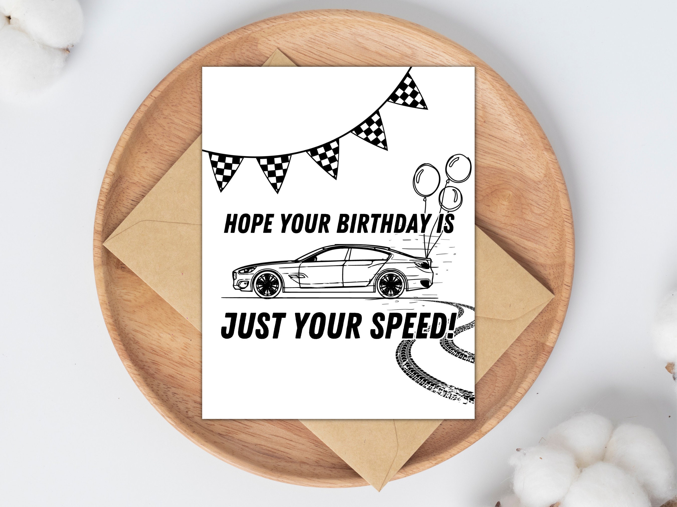 Printable Race Car Birthday Card Birthday Card Two Fast Birthday Fast ...