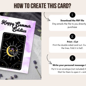 Printable Summer Solstice Card Happy Summer Solstice Card for Friend ...