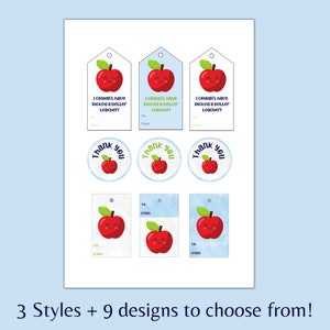 Printable Teacher Appreciation Tags | End of Year Thank You Gift | I ...