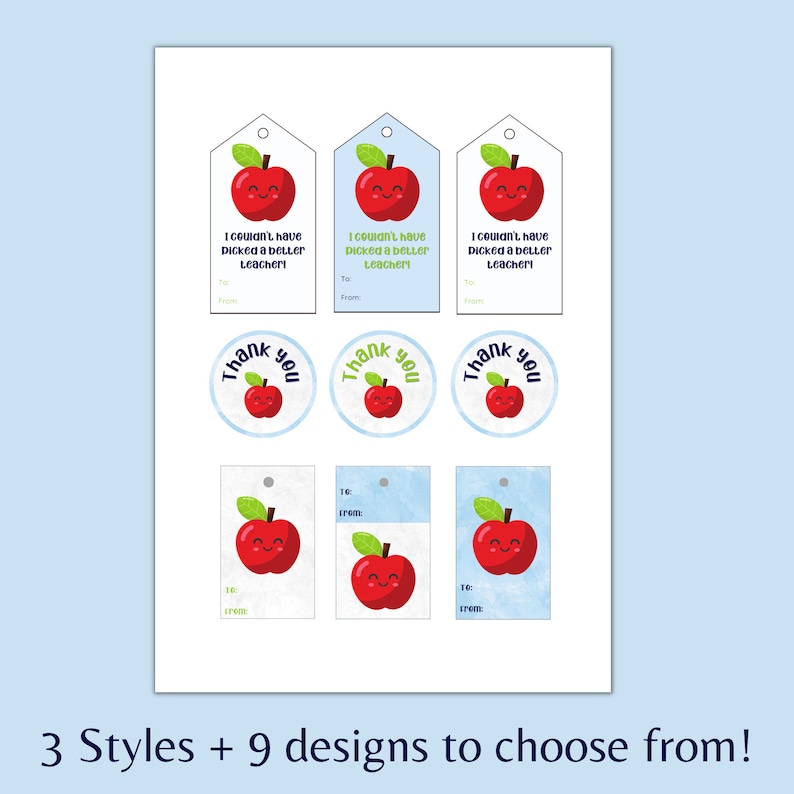 Printable Teacher Appreciation Tags End of Year Thank You Gift I Couldn ...