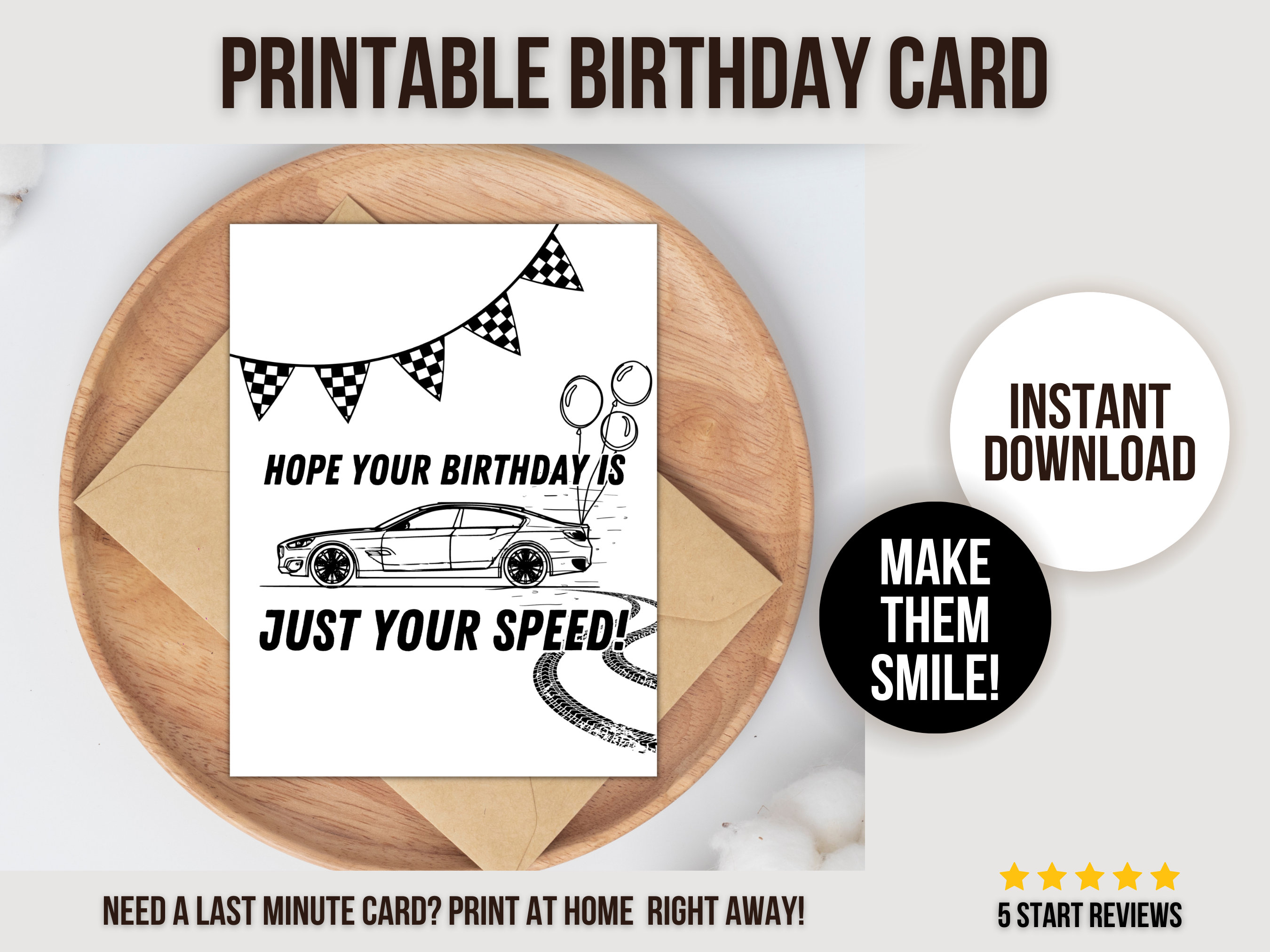 Printable Race Car Birthday Card Birthday Card Two Fast Birthday Fast ...
