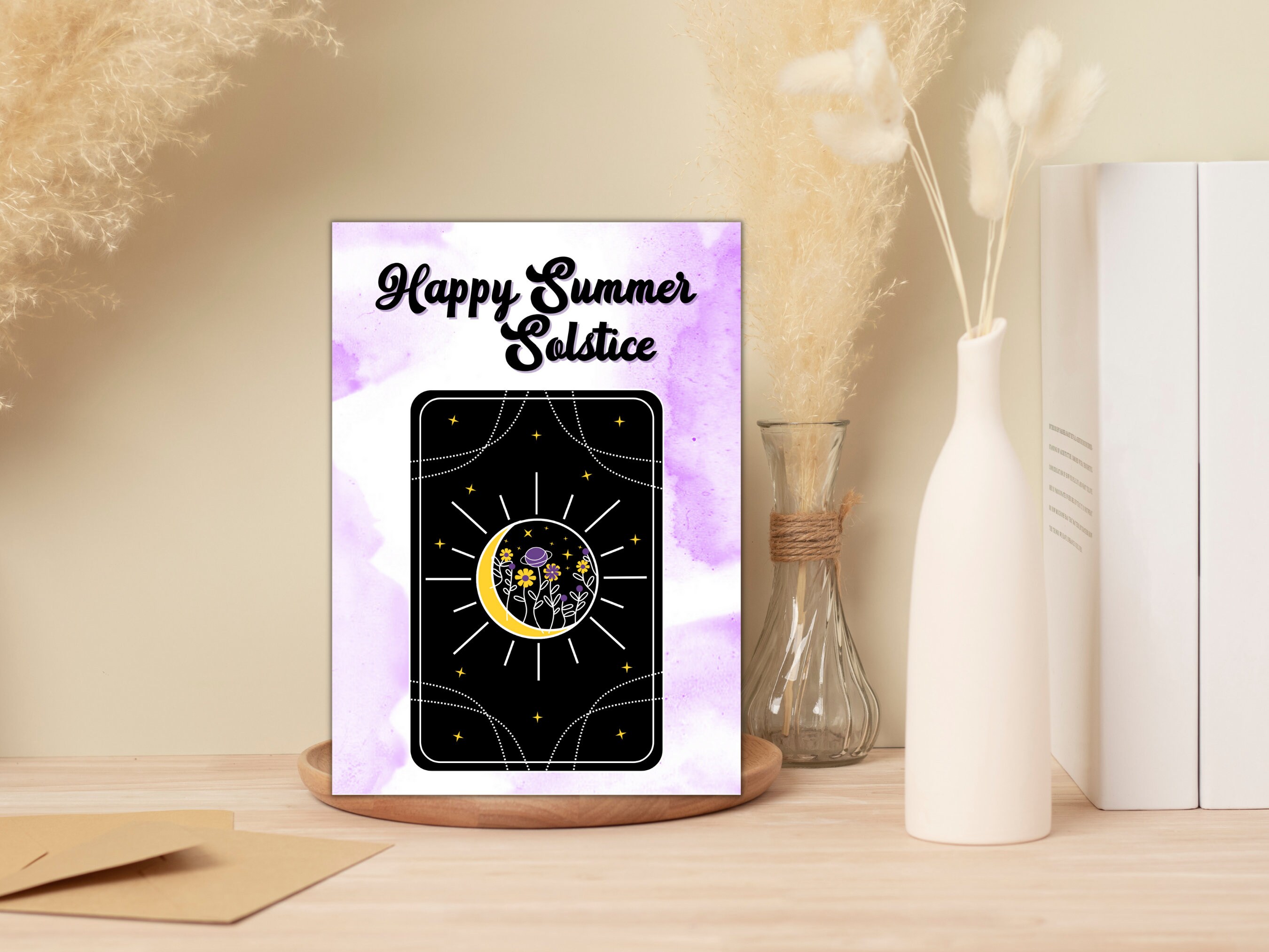 Printable Summer Solstice Card Happy Summer Solstice Card for Friend ...