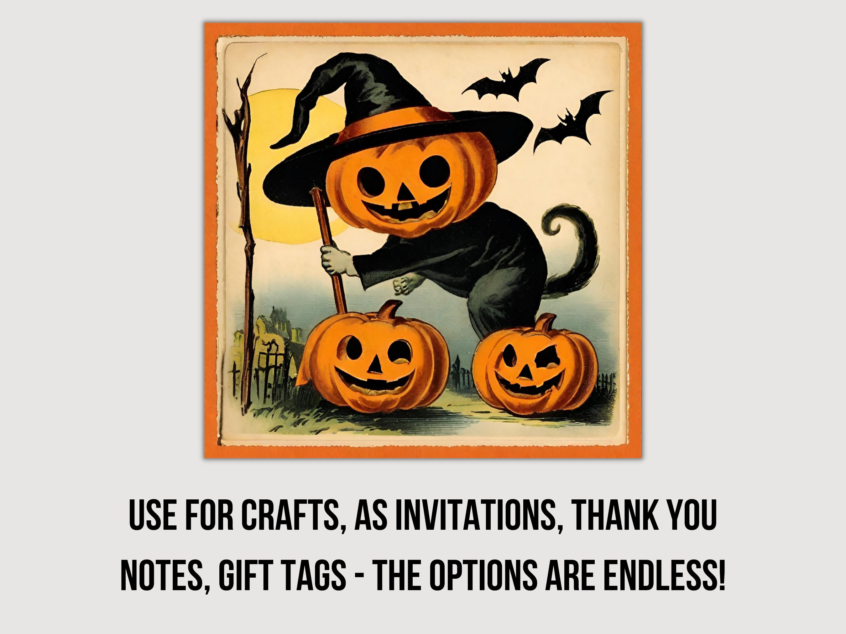 Printable Bundle of Creepy Cute Vintage Halloween Postcards - Etsy