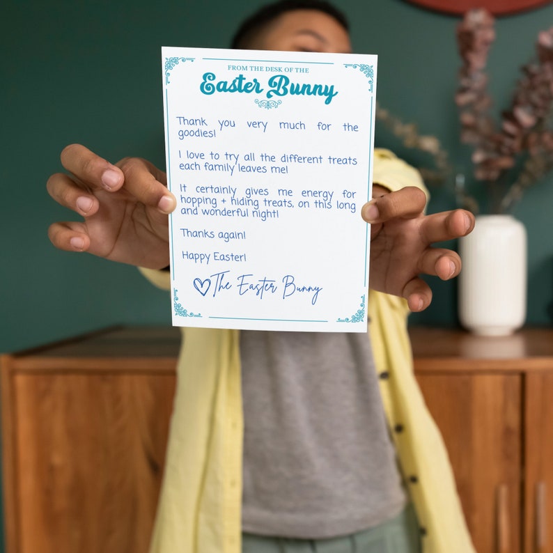 Note From the Easter Bunny, Bunny Bait, Thanks for the Goodies Instant ...