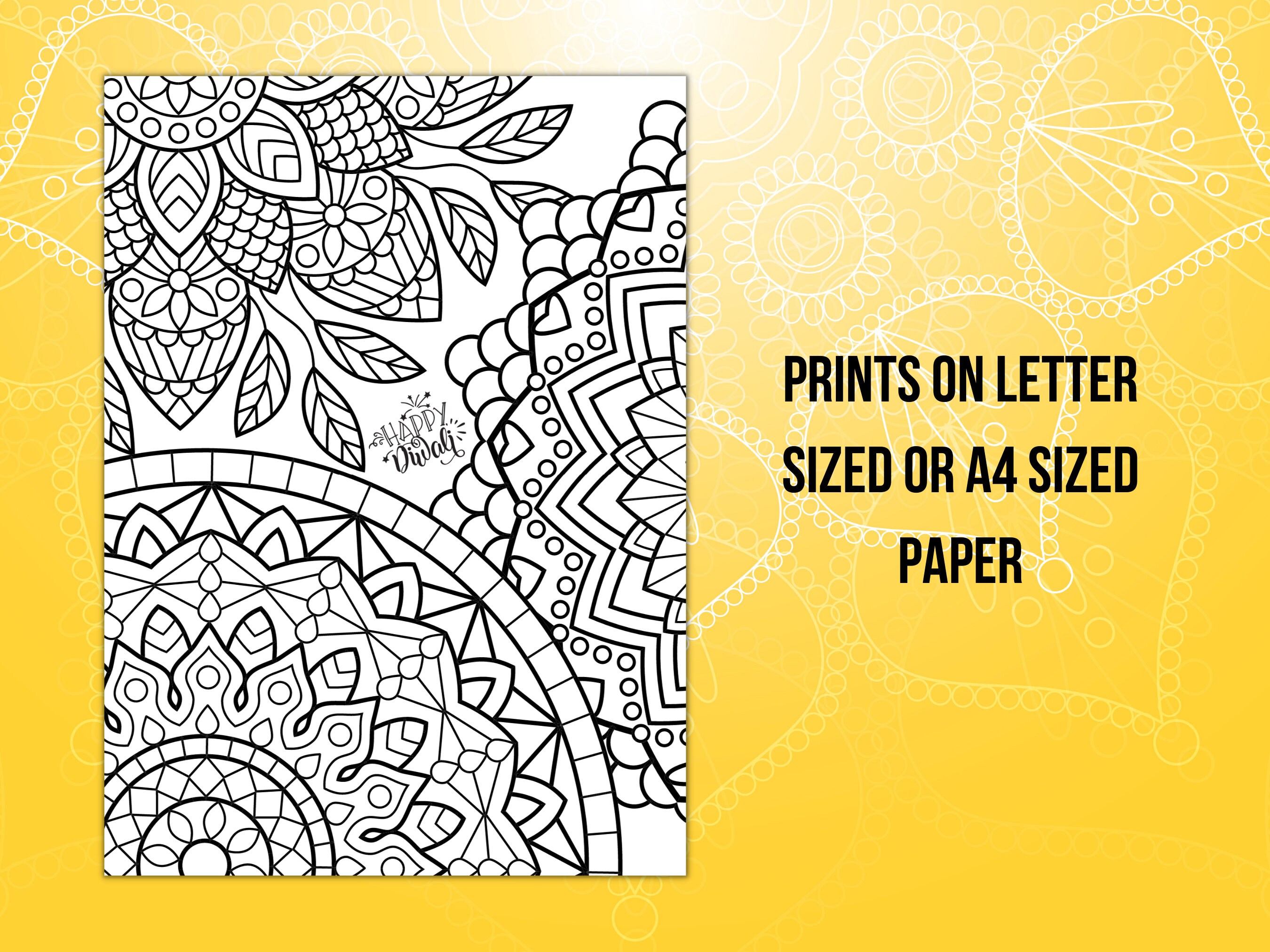 Printable Happy Diwali Activity Sheets Kids Coloring Pages Diya Rangoli ...