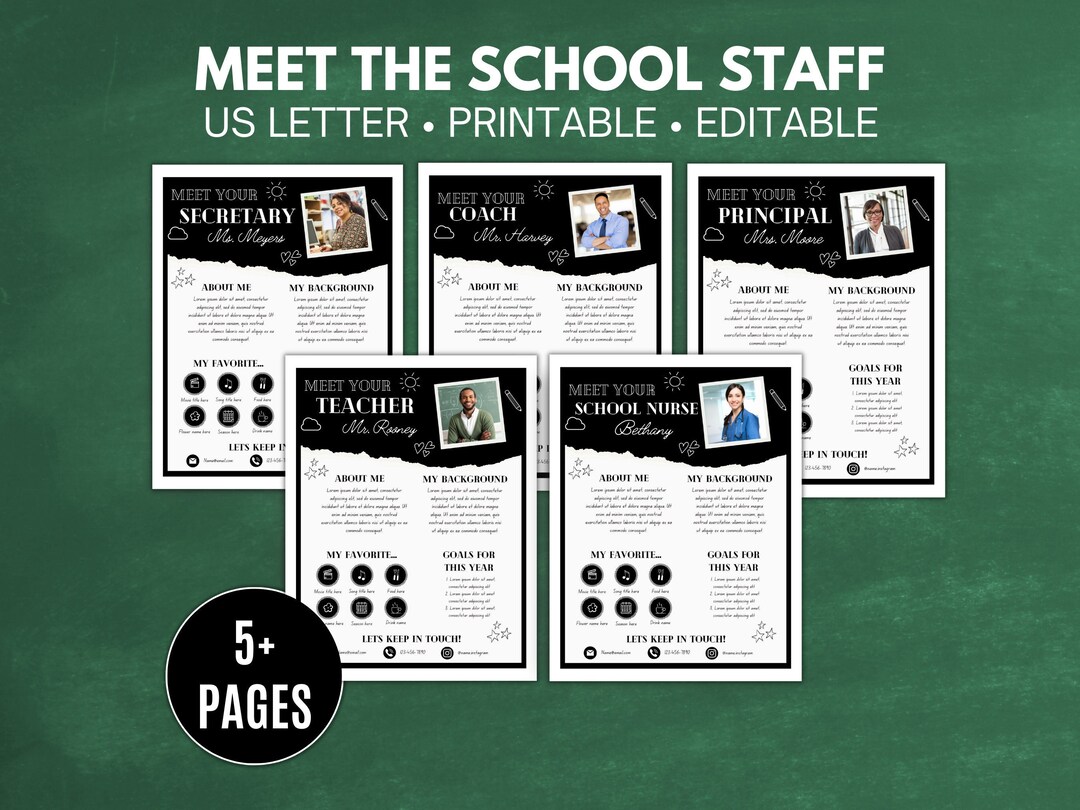 Editable Back to School Classroom Welcome Flyer DIY Flyer Meet the ...