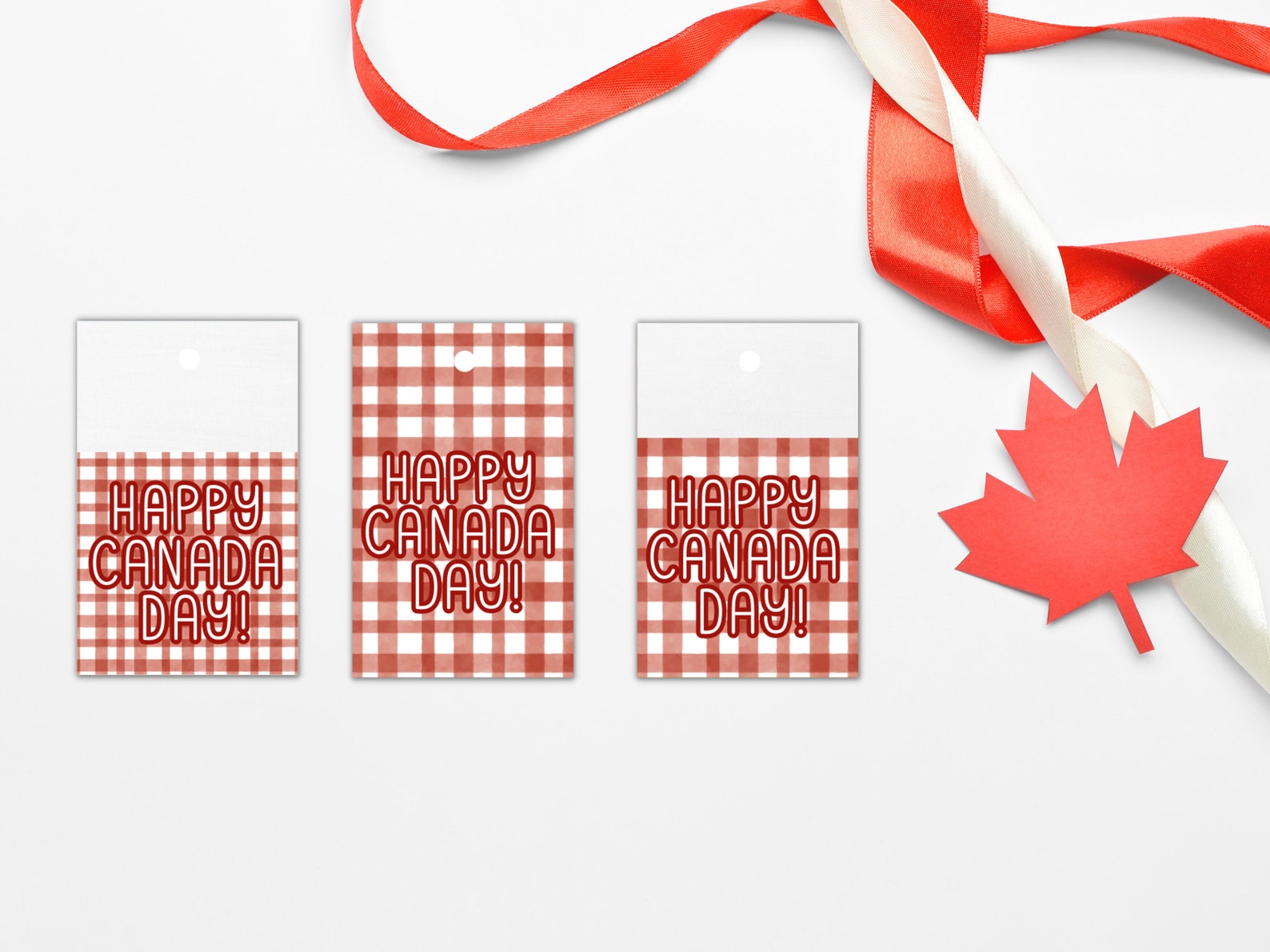 Printable Canada Day Favor Tags Canada Day Cupcake Toppers Rustic ...