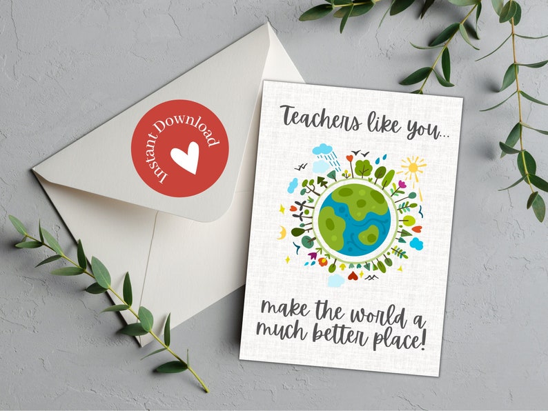 Printable Teacher Appreciation Card Teachers Like You Make the - Etsy