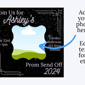 Printable Prom Send off Flyer Fully Editable Prom Invitation DIY Senior ...