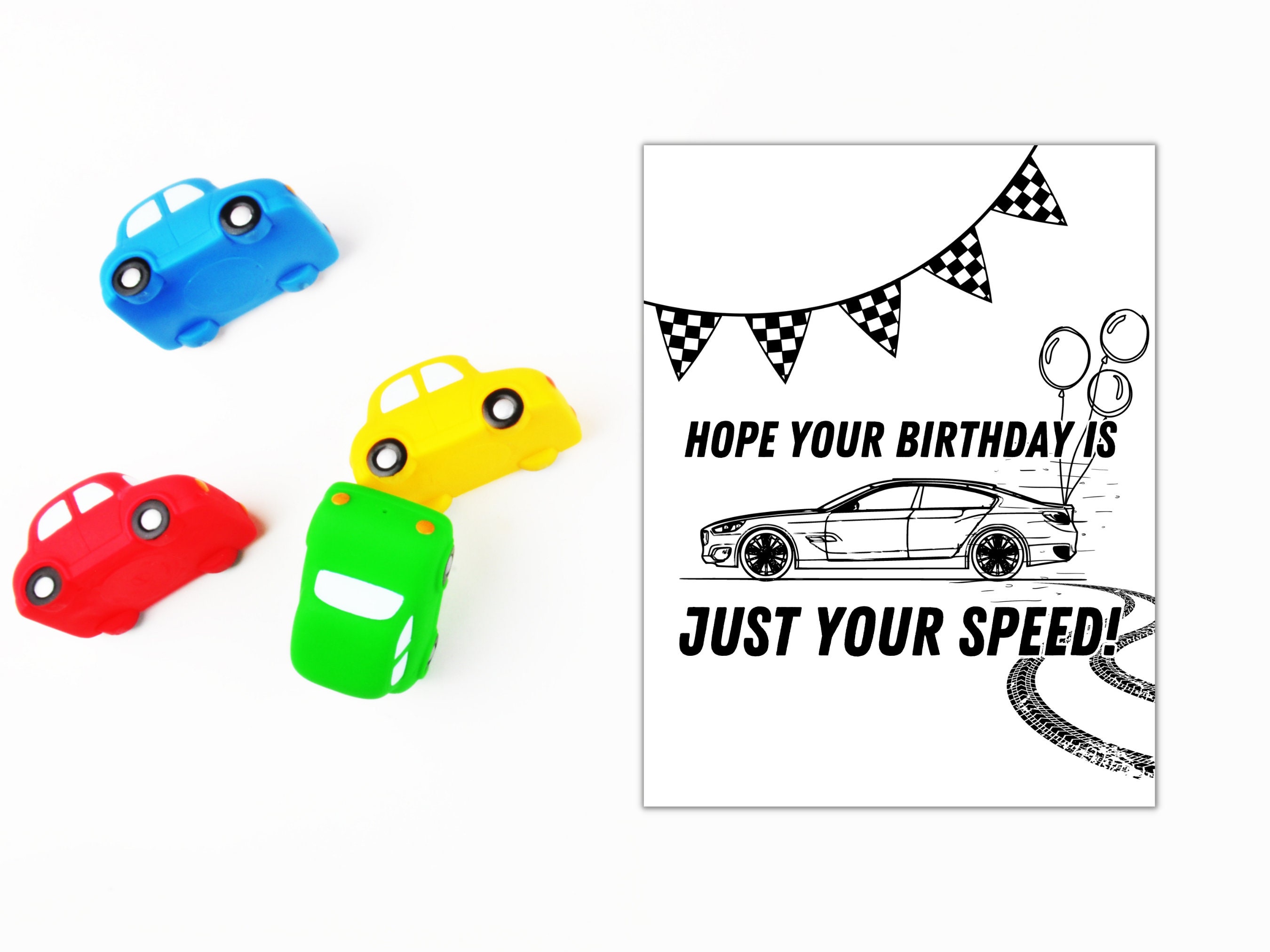 Printable Race Car Birthday Card Birthday Card Two Fast Birthday Fast ...