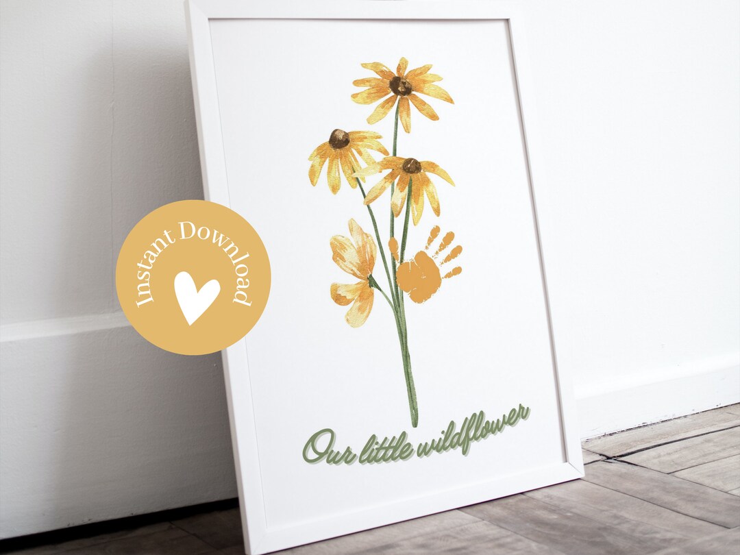 Mom Handprint Craft Flower Hand Print Mother's Day Keepsake Our Little ...