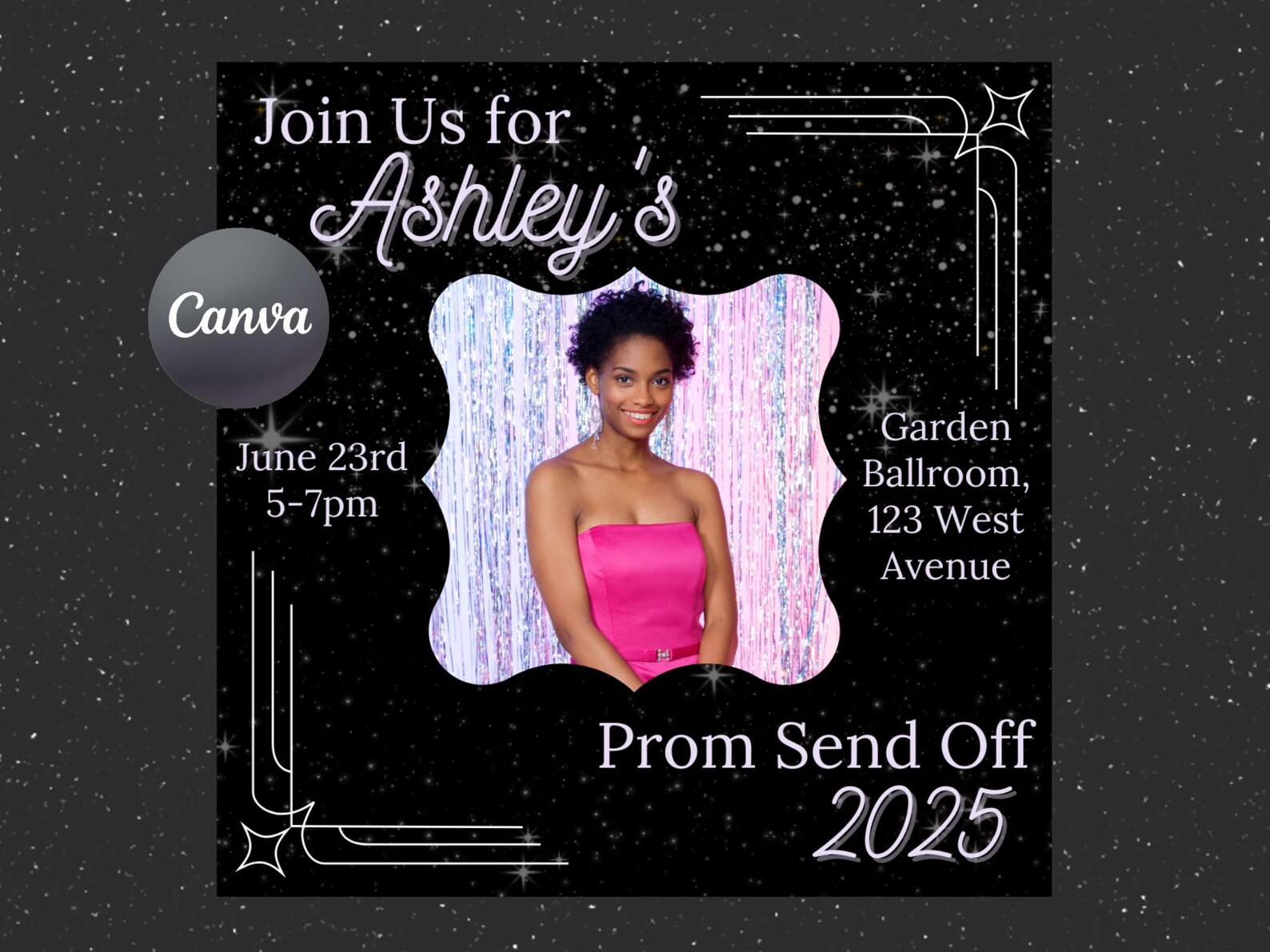 Printable Prom Send off Flyer | Fully Editable | Prom Invitation | DIY ...