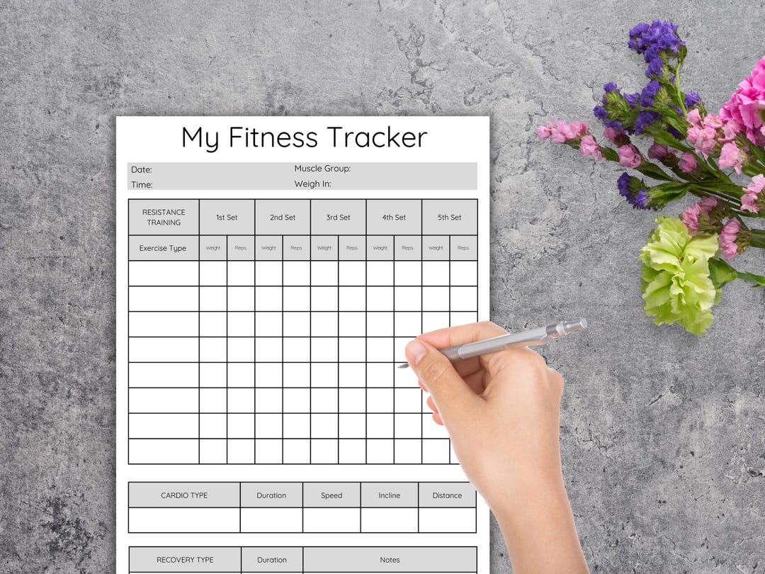 My Fitness Tracker | Work Out Tracker | Weight Training Log | Cardio ...