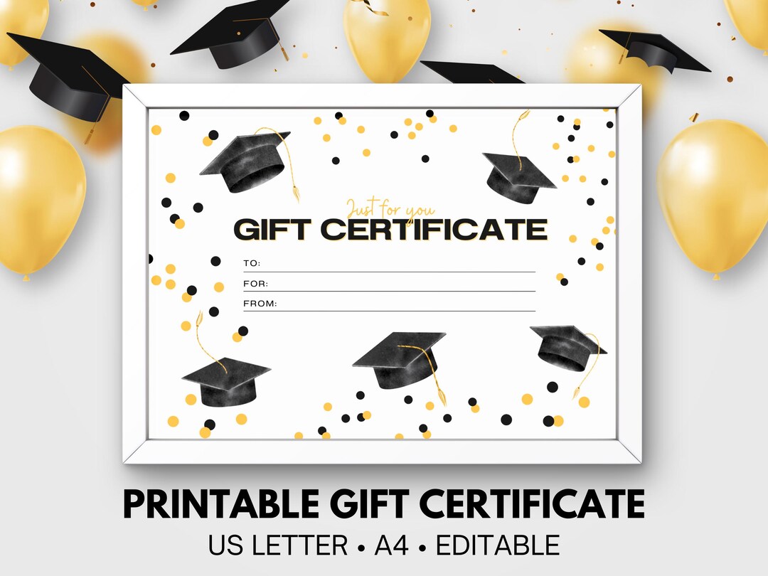 Customizable Voucher Printable Gift Coupon Last Minute Gift Certificate ...