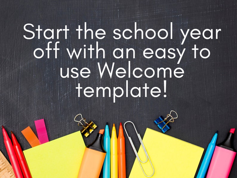 Editable Back to School Classroom Welcome Flyer DIY Flyer Meet the ...