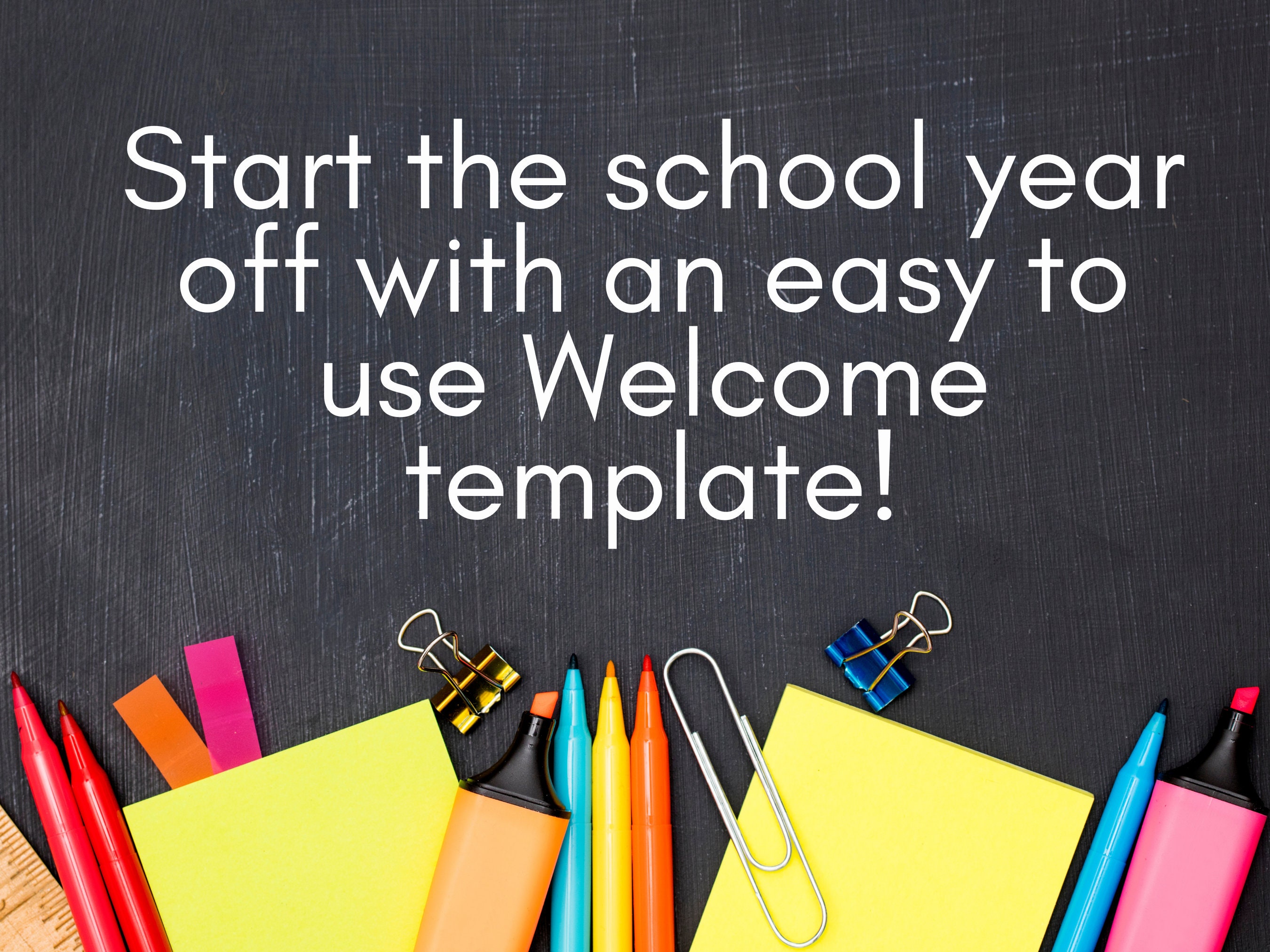 Editable Back to School Classroom Welcome Flyer DIY Flyer Meet the ...