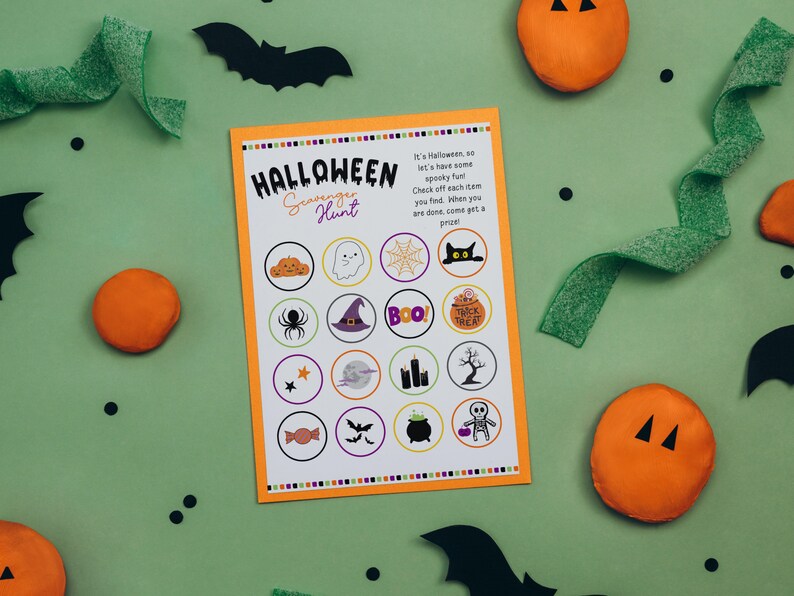 Halloween Scavenger Hunt Printable Scavenger Hunt for Toddlers ...