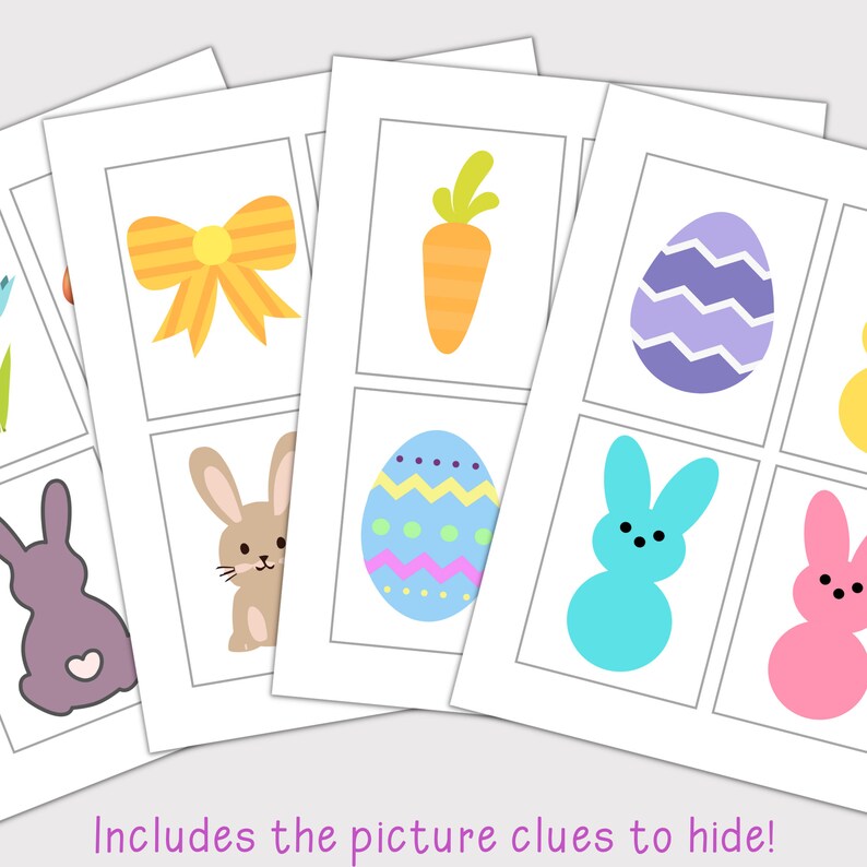 Easy Easter Scavenger Hunt for Toddlers-kindergarten Indoor - Etsy