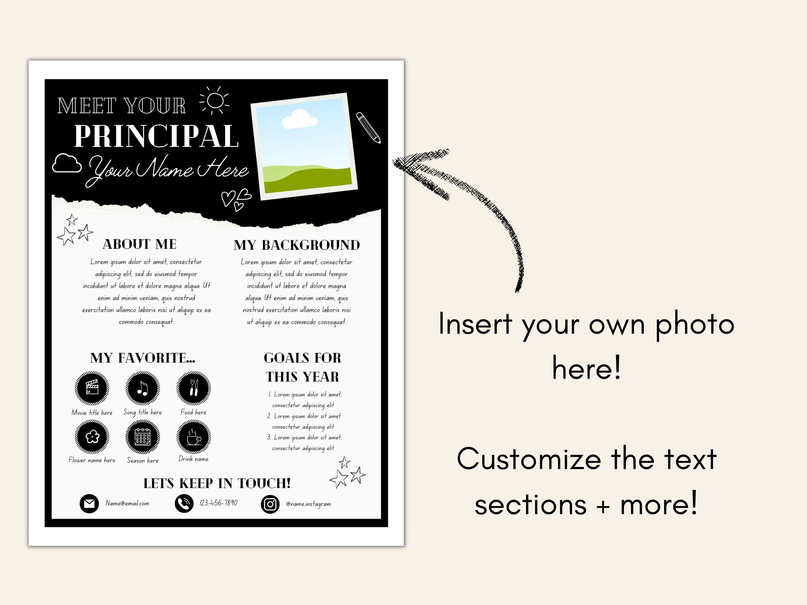 Editable Back to School Classroom Welcome Flyer DIY Flyer Meet the ...