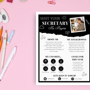 Editable Back to School Classroom Welcome Flyer DIY Flyer Meet the ...