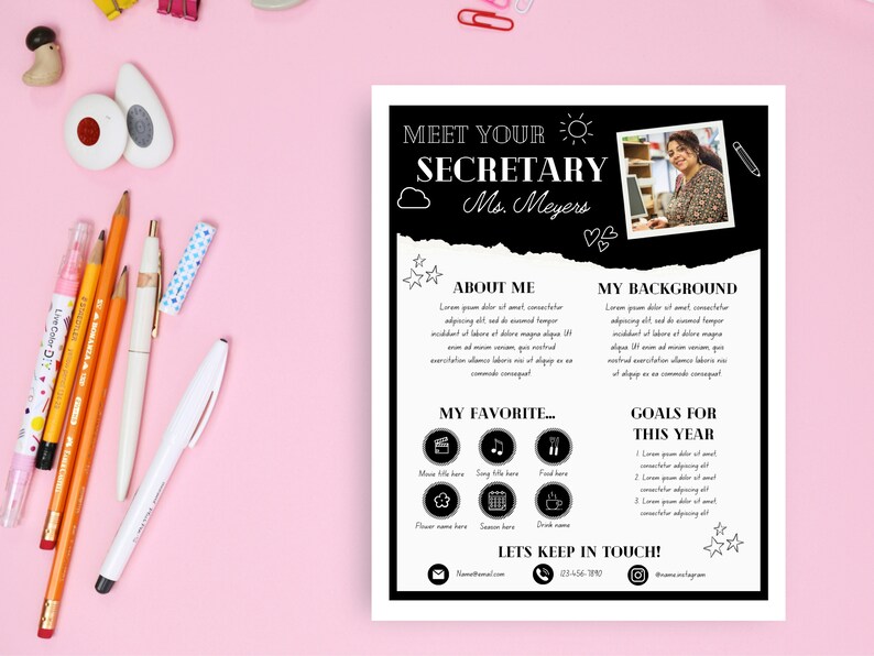 Editable Back to School Classroom Welcome Flyer DIY Flyer Meet the ...