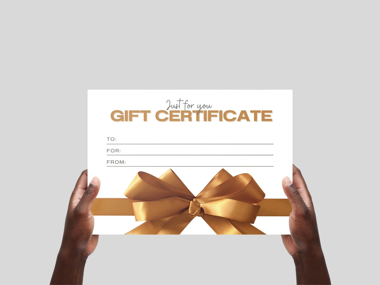 Printable Gift Certificate | Custom Gift Certificate | Customizable ...