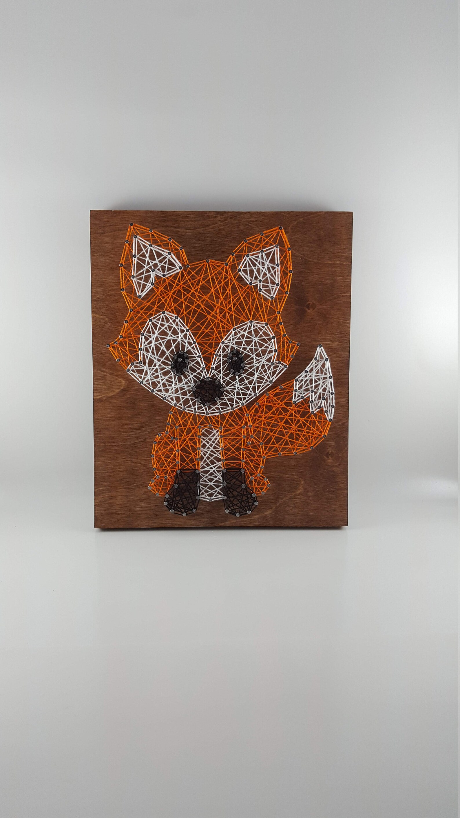 Fox String Art Woodland Nursery String Art Baby Decor - Etsy