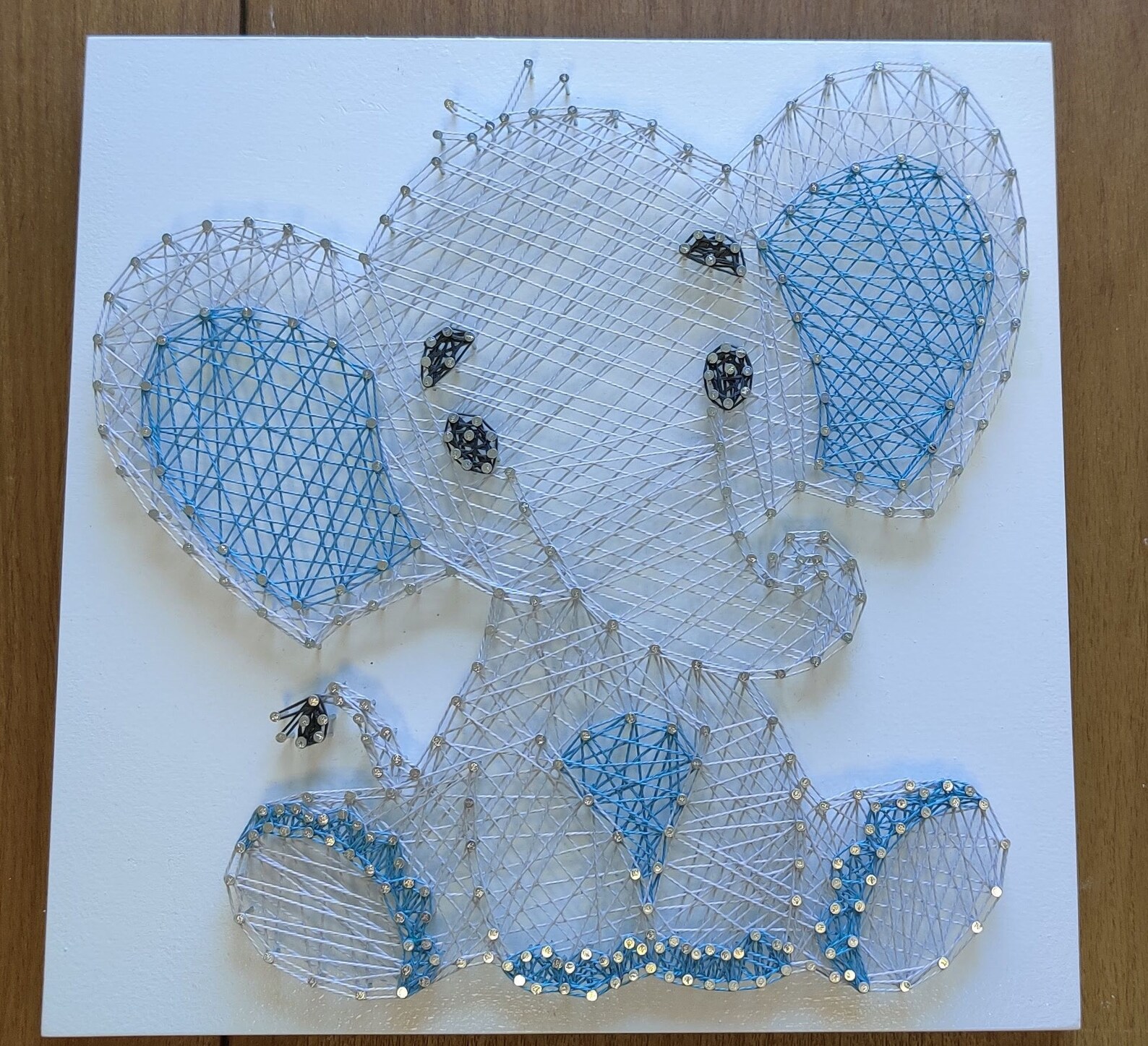 Elephant String Art Animal Nursery String Art Baby Decor - Etsy