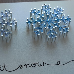 Snowflake Trio String Art, Let It Snow - Etsy