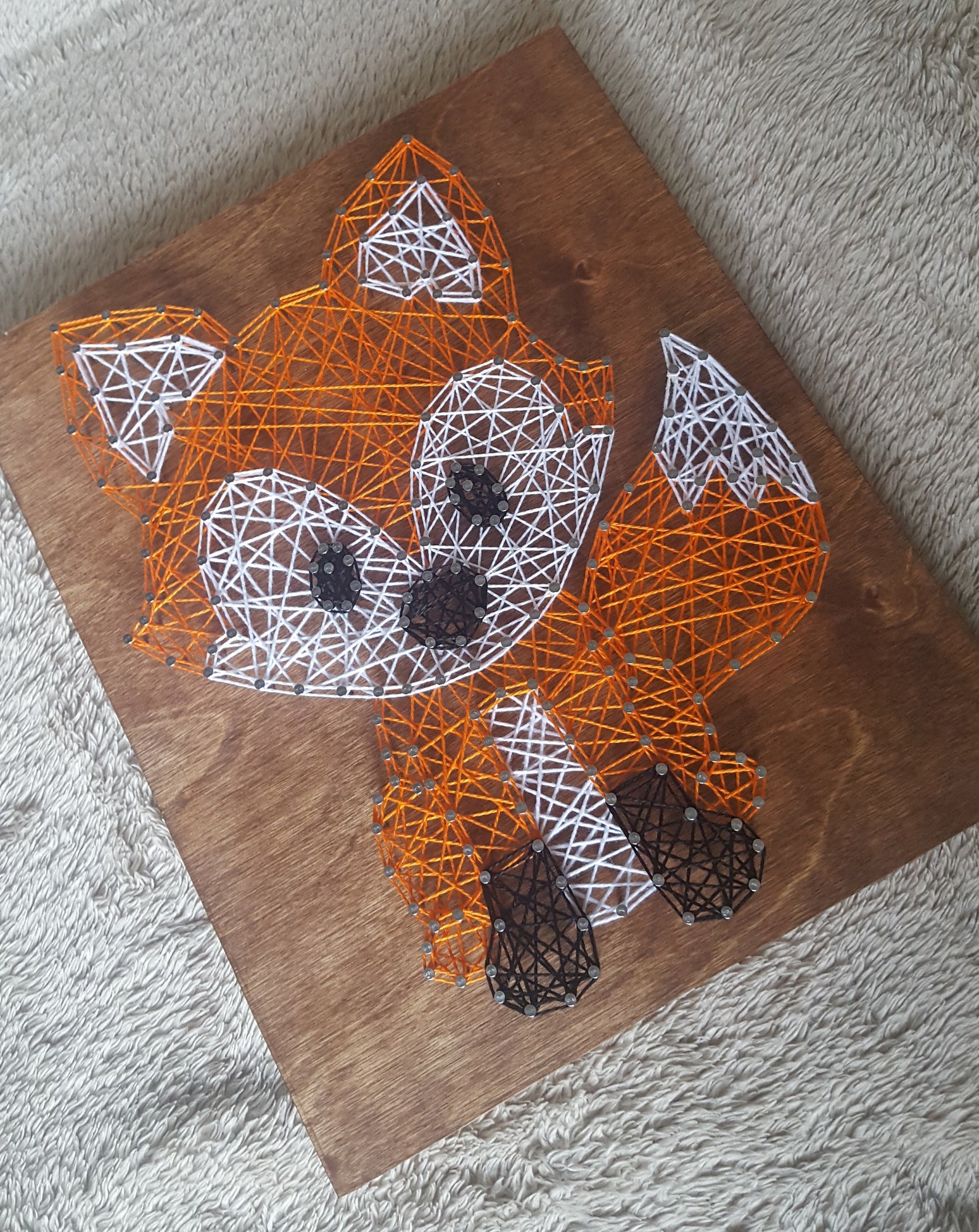 Fox String Art Woodland Nursery String Art Baby Decor - Etsy