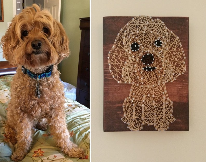 Custom String Art, Pet Portrait *deposit* - Etsy
