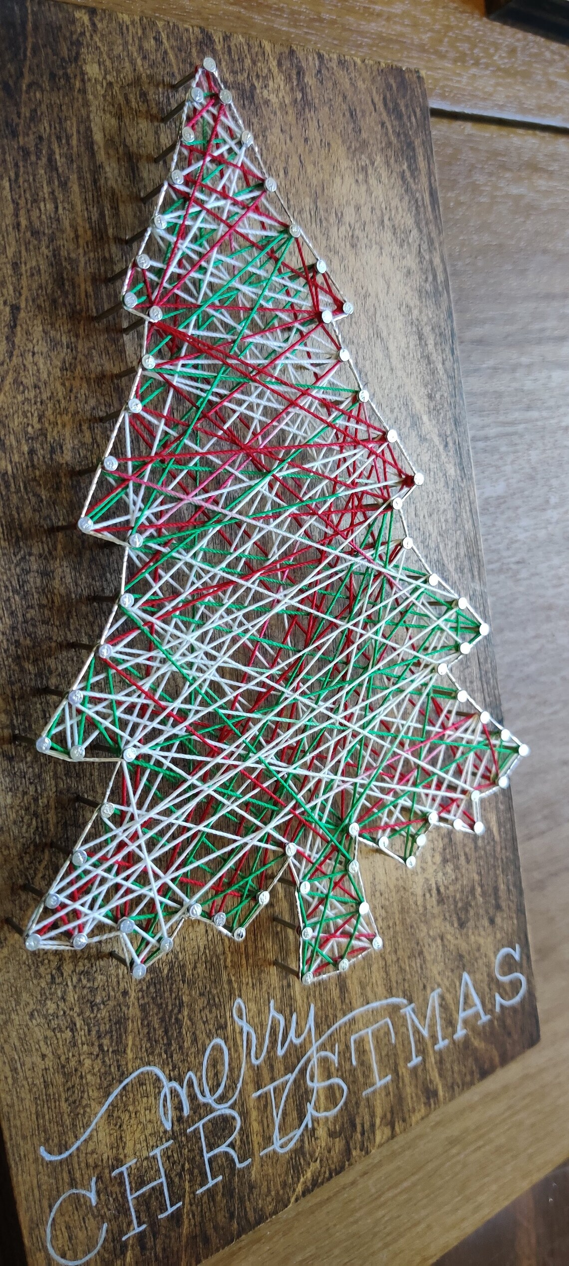 Christmas Tree String Art, Merry Christmas - Etsy
