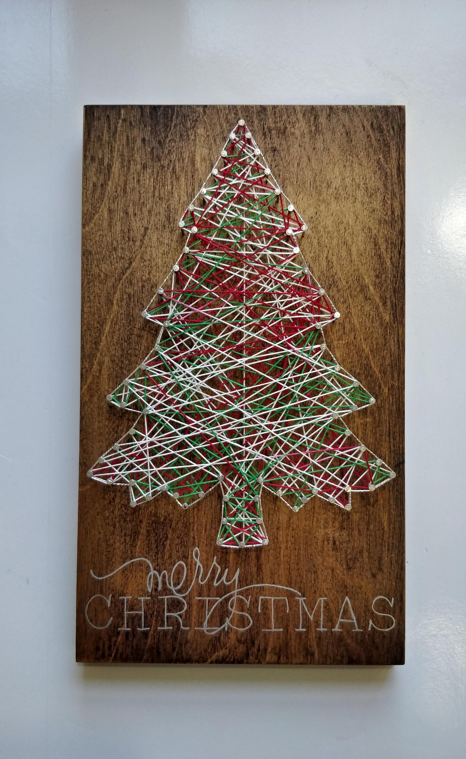 Christmas Tree String Art, Merry Christmas - Etsy