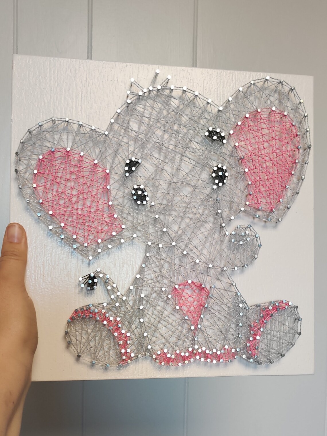 Elephant String Art, Animal Nursery String Art, Baby Decor - Etsy