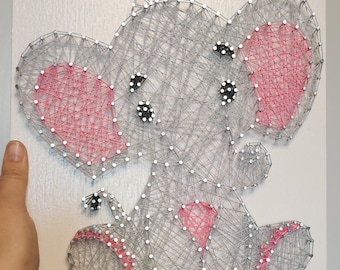 Elephant String Art - Etsy