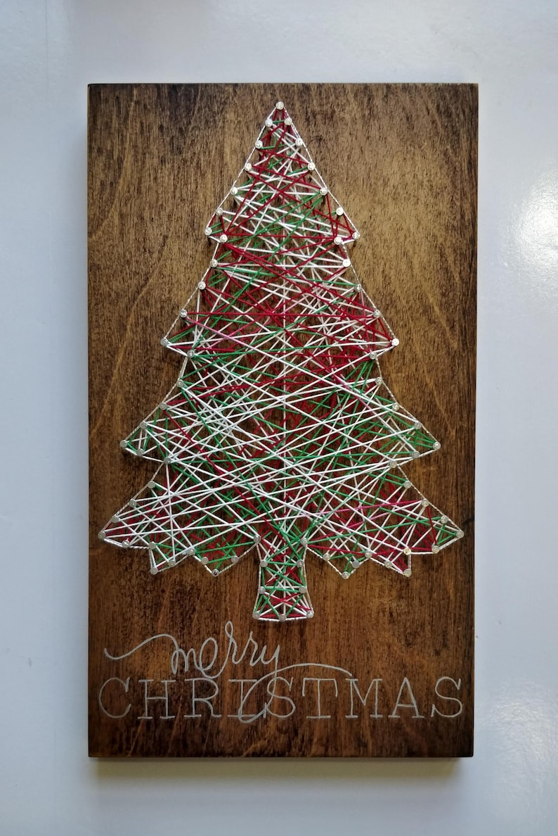 Christmas Tree String Art, Merry Christmas - Etsy