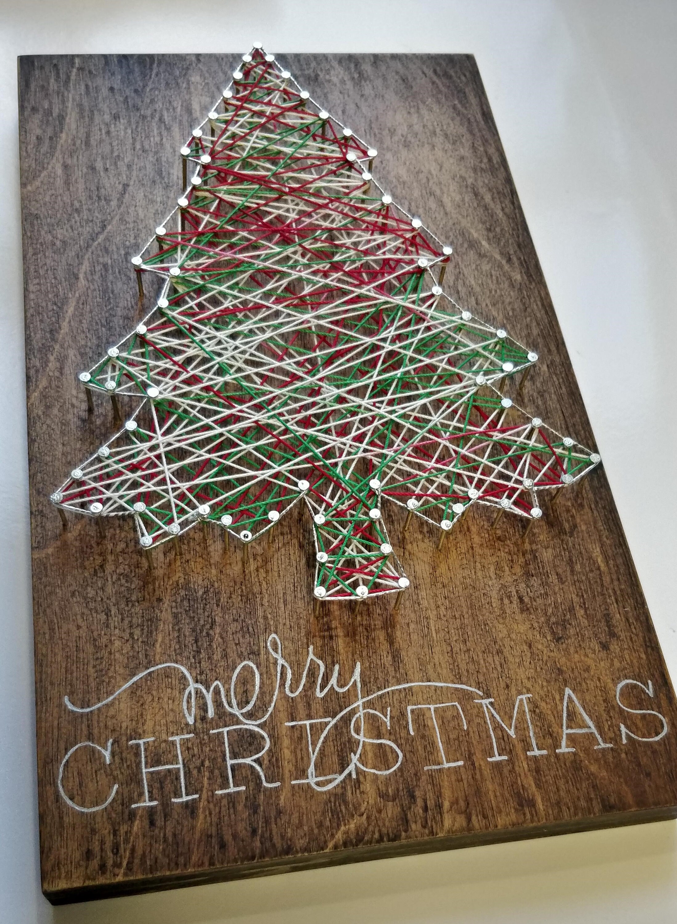 Christmas Tree String Art, Merry Christmas - Etsy