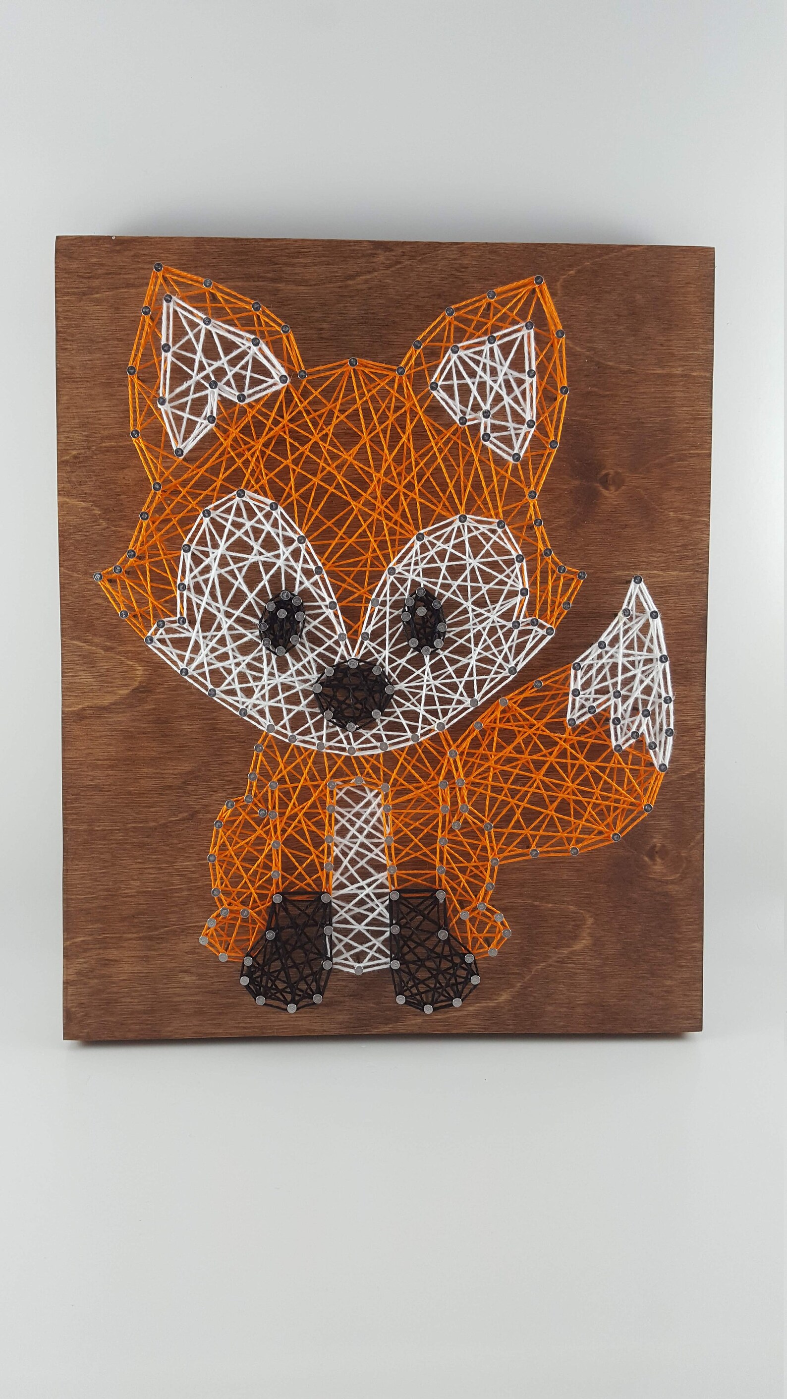 Fox String Art Woodland Nursery String Art Baby Decor - Etsy