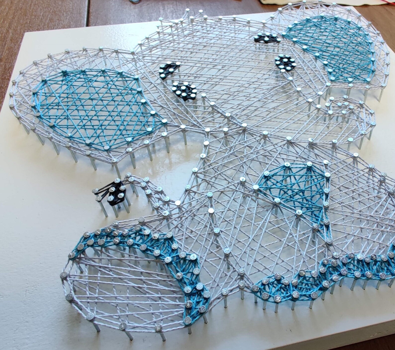 Elephant String Art Animal Nursery String Art Baby Decor - Etsy