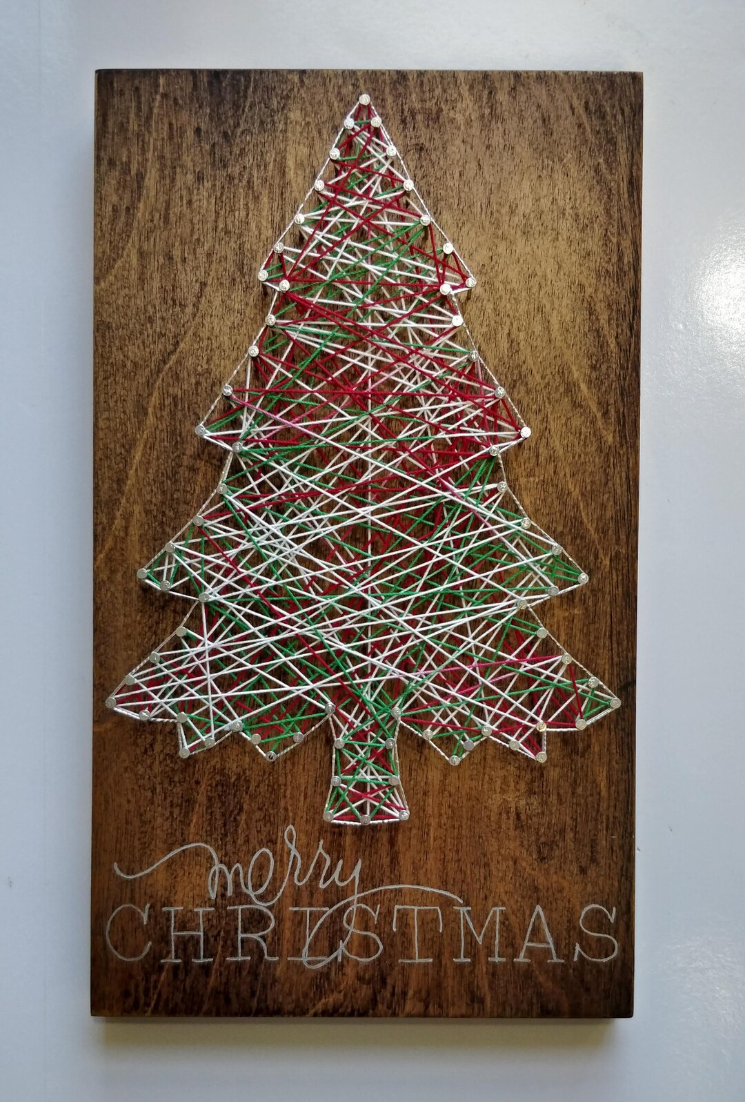Christmas Tree String Art, Merry Christmas - Etsy