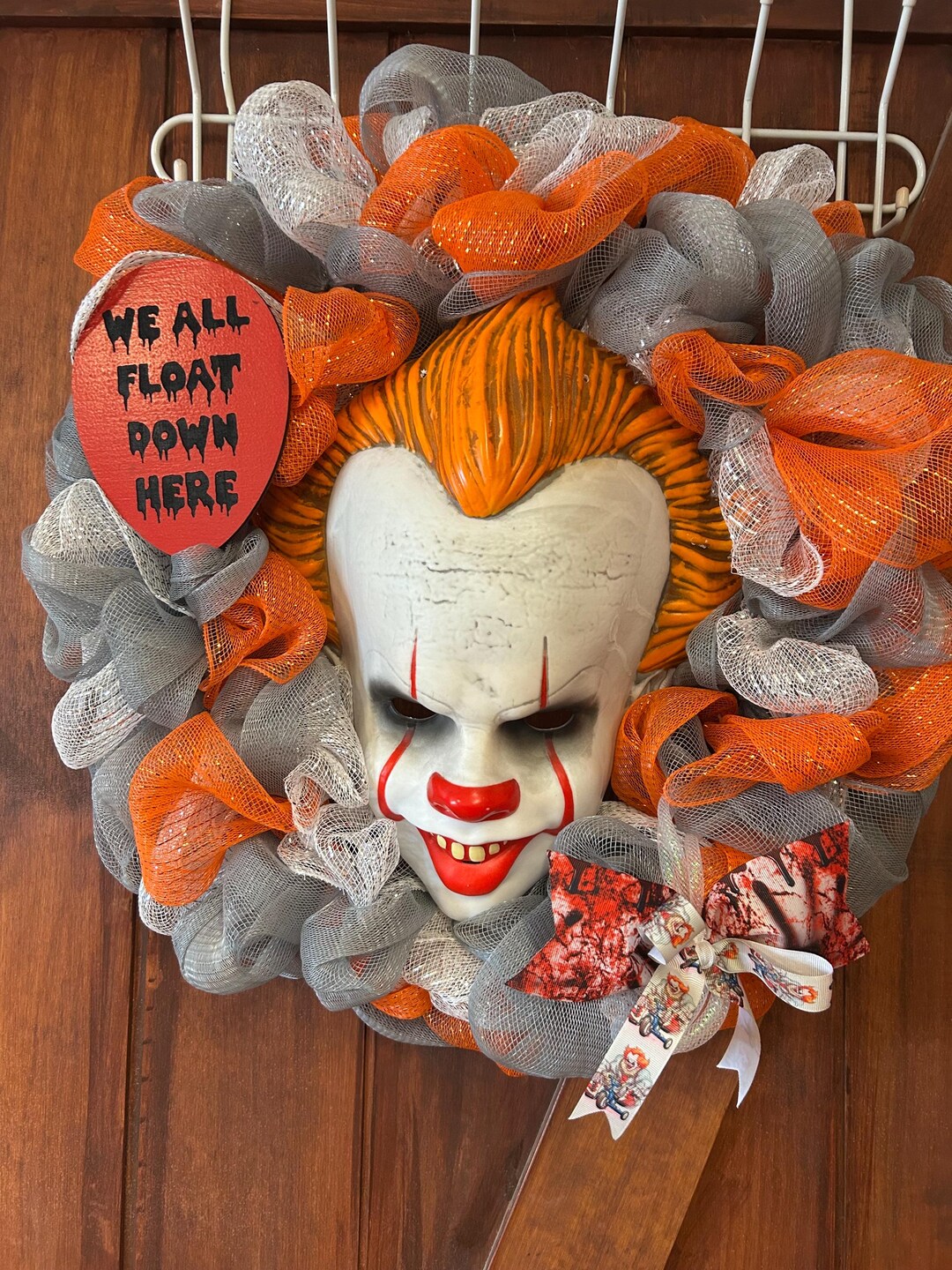Evil Clown/ Pennywise/ IT Wreath - Etsy