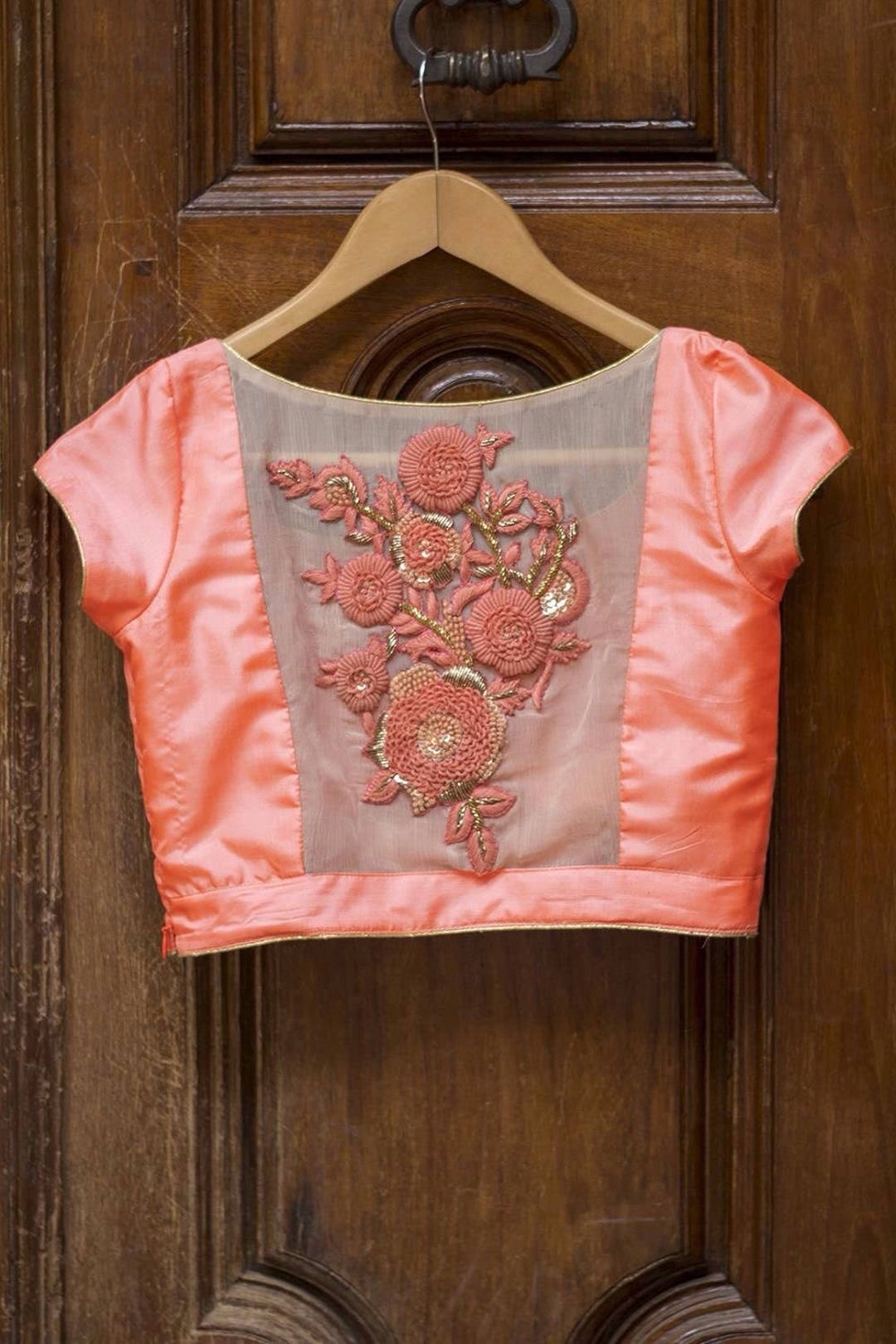 Custom Fit Pure Silk Blouse With Thread Embroidery - Etsy