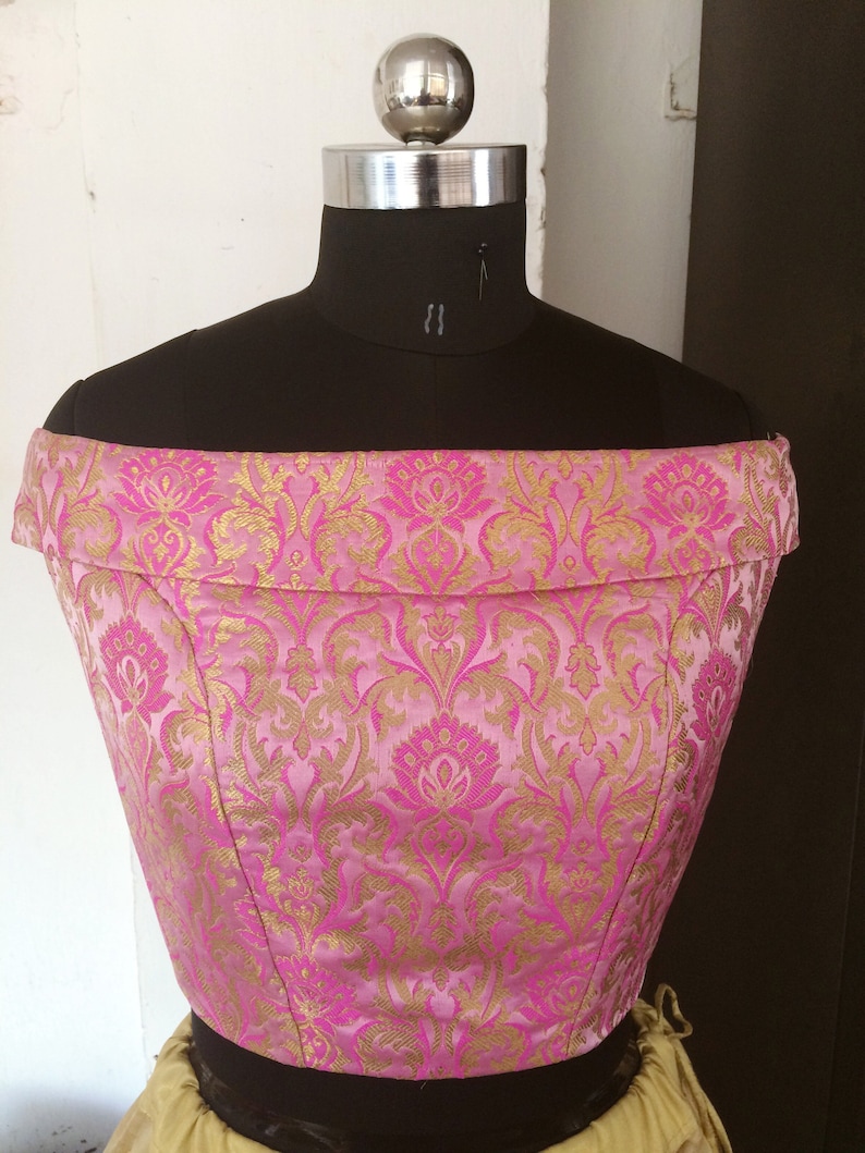 Custom made off shoulder brocade blouse available in custom | Etsy