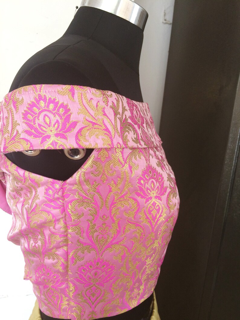 Custom made off shoulder brocade blouse available in custom | Etsy
